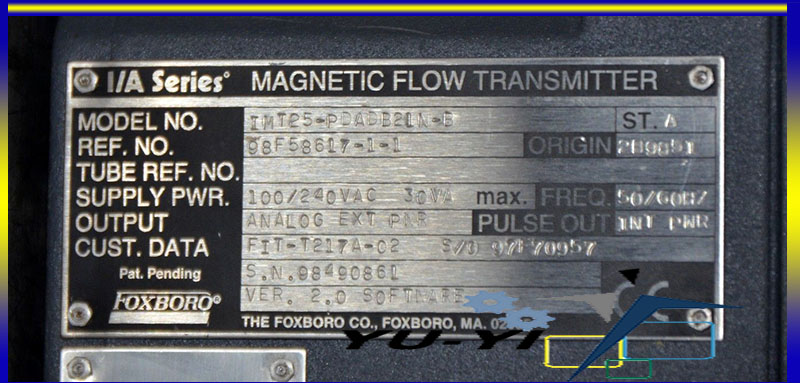 Foxboro IA Series IMT25 Magnetic Flow Transmitter IMT25-PDADB21N-B - PLC DCS SERVO Control MOTOR ...